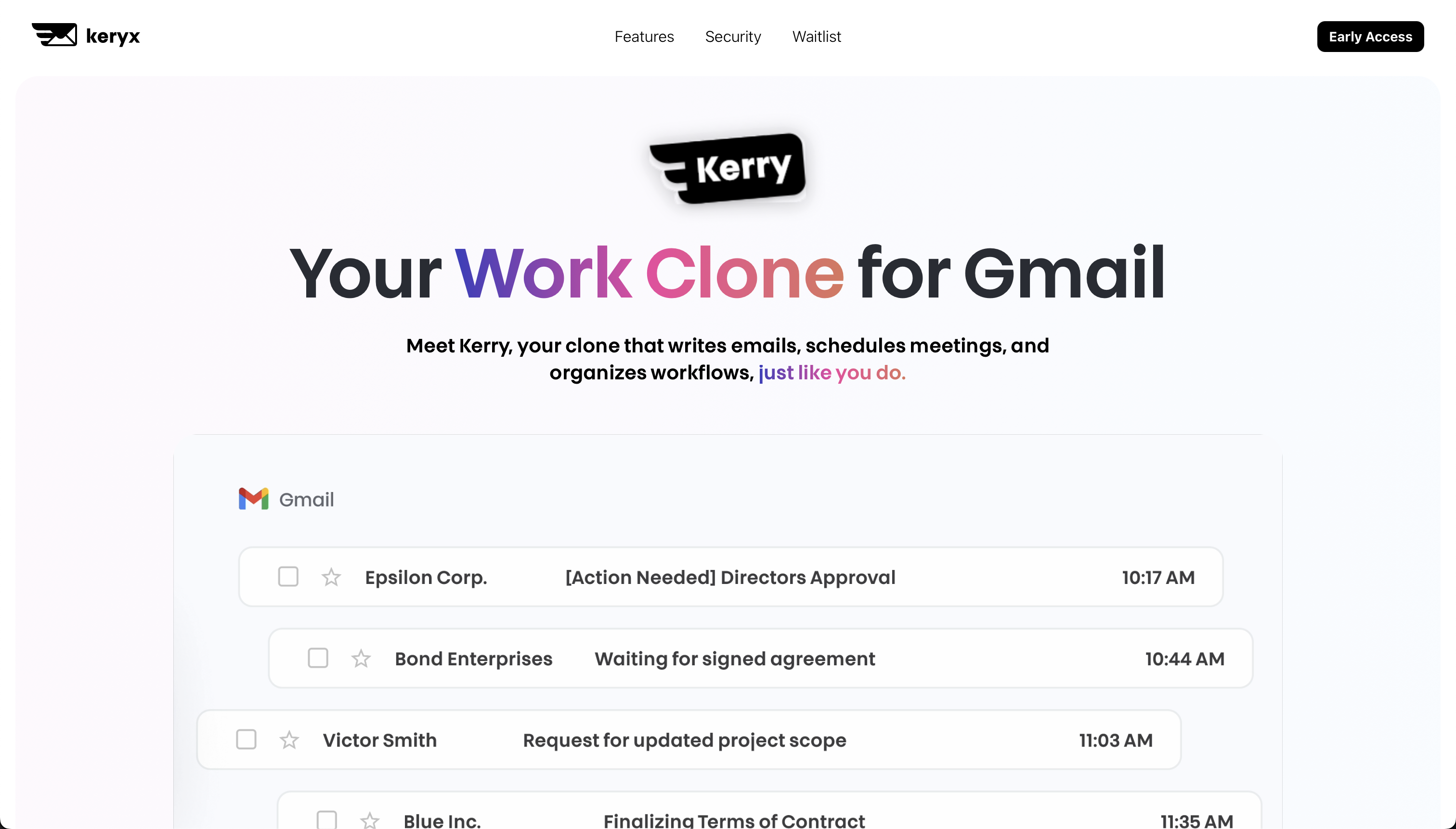 Keryx AI - Intelligent Email Assistant